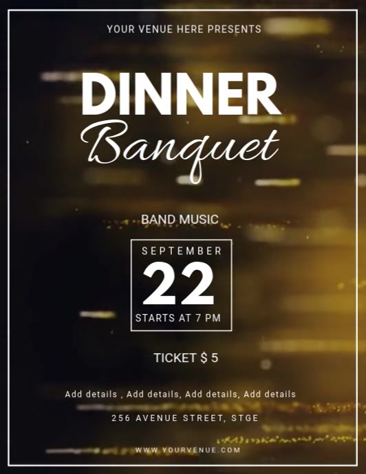 Banquet Invitation Template | PosterMyWall