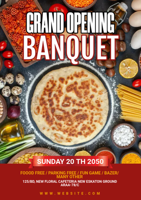 Plantilla de Banquet Template | PosterMyWall