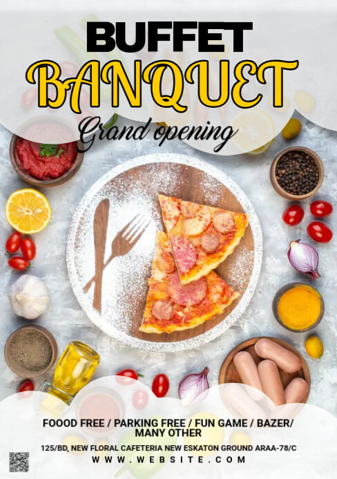 Plantilla de Banquet Template | PosterMyWall