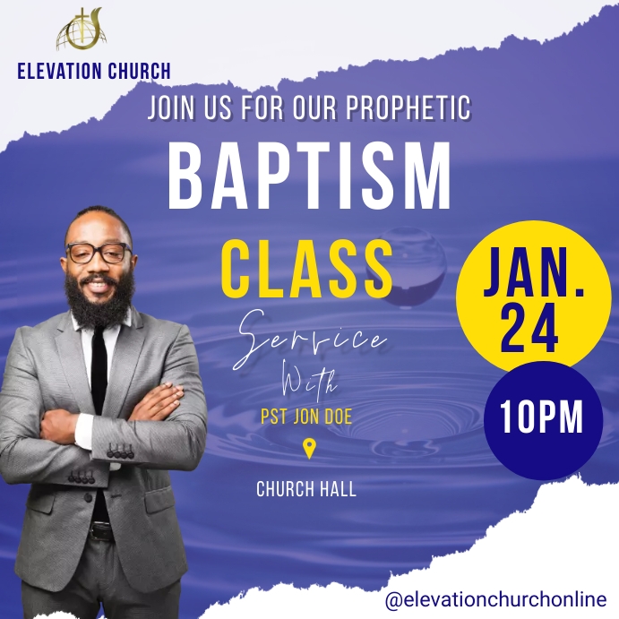 baptism class (1) Template | PosterMyWall
