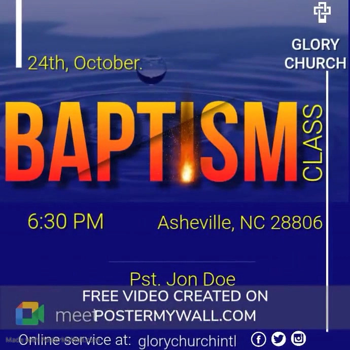 BAPTISM CLASS (8) Template | PosterMyWall