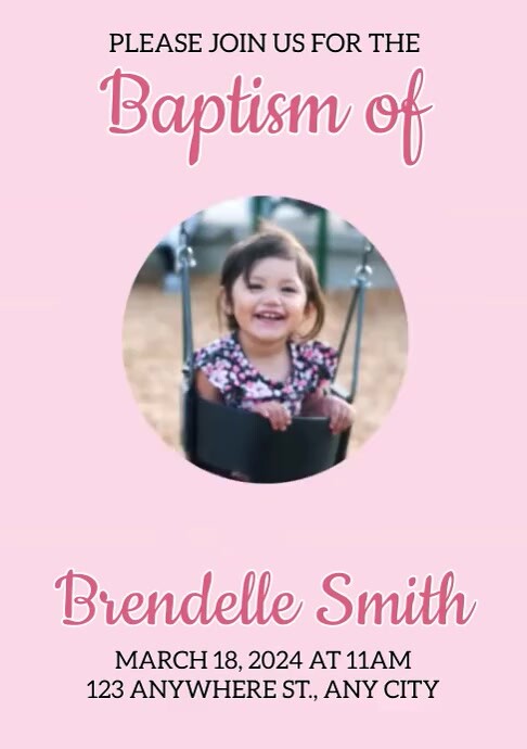 Baptism Template | PosterMyWall