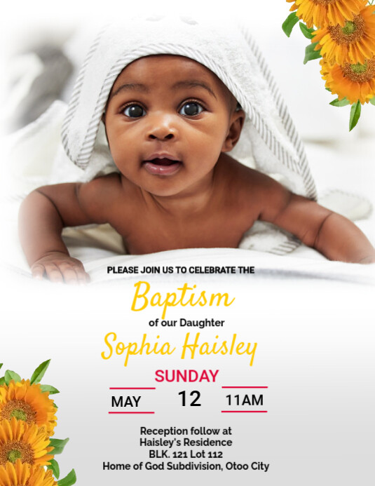 Baptism Flyer Template | PosterMyWall