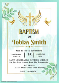 BAPTISM INVITATION Template | PosterMyWall