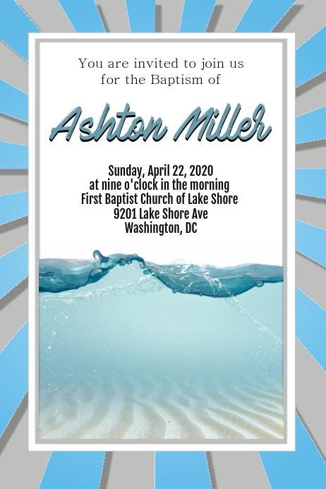 Water Baptism Invitation Wording Is It A Baptism Or A Christening?