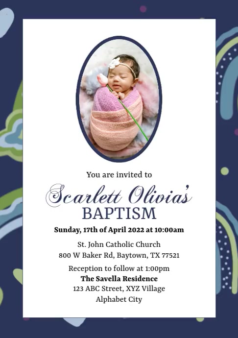 Baptism Invitation Template | PosterMyWall