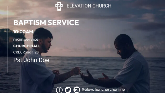 Copy of BAPTISM SERVICE (10) | PosterMyWall