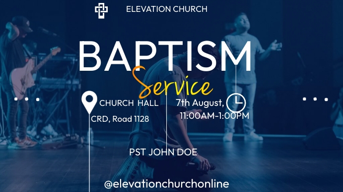 BAPTISM SERVICE (5) Template | PosterMyWall