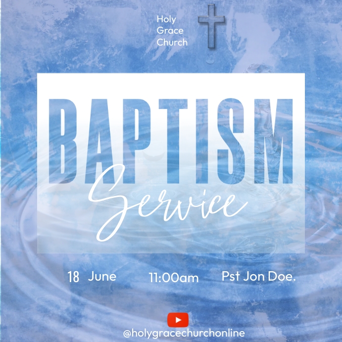 baptism service Template | PosterMyWall