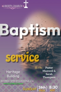 Baptism Template | PosterMyWall