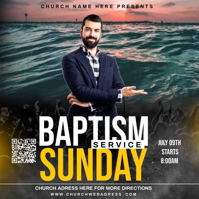 baptism sunday Template | PosterMyWall