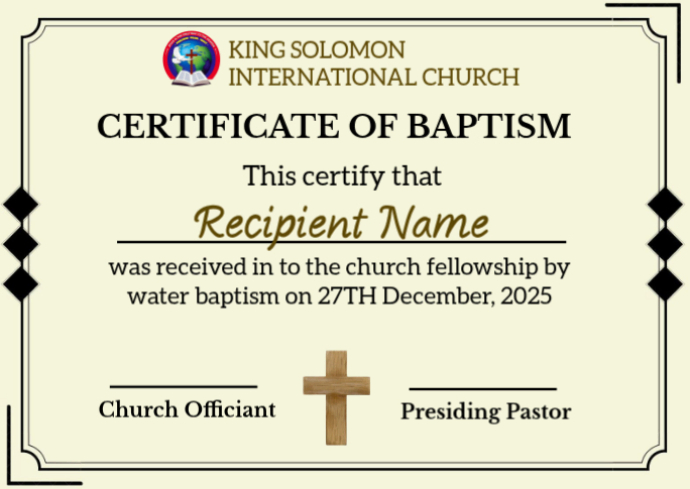 Baptismal Certificate Design Template | PosterMyWall