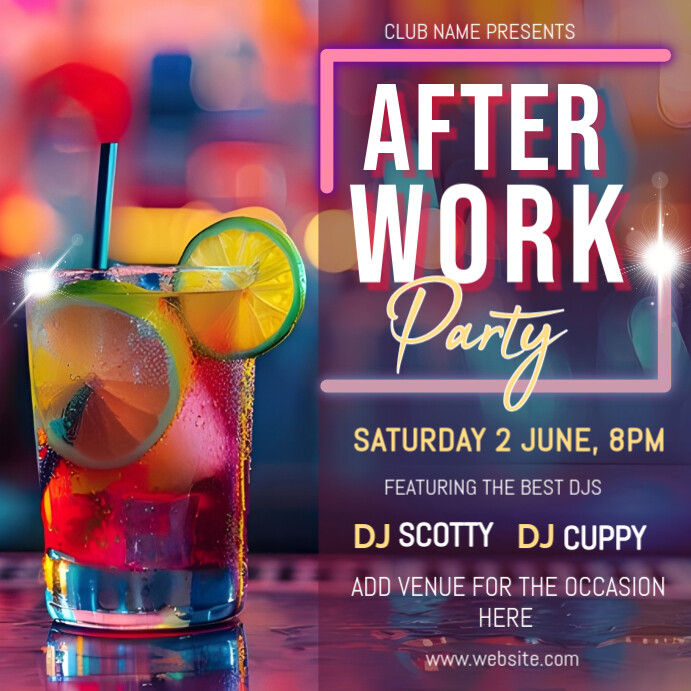 Bar and club party invitation template | PosterMyWall