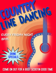 COUNTRY LINE DANCING EVENT FLYER Template | PosterMyWall