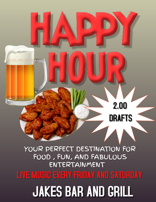 BAR BAND LIVE MUSIC BAR Template | PosterMyWall