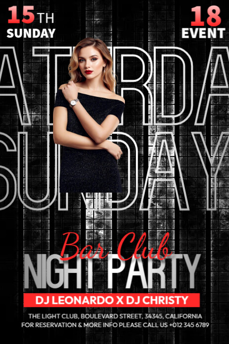 Bar Club Party Template | PosterMyWall