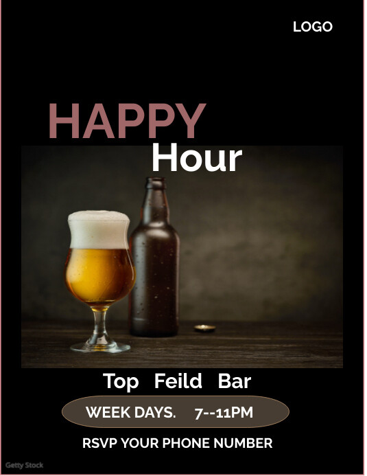 Bar Template | PosterMyWall