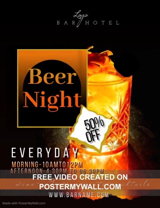 Bar Flyers Templates | PosterMyWall