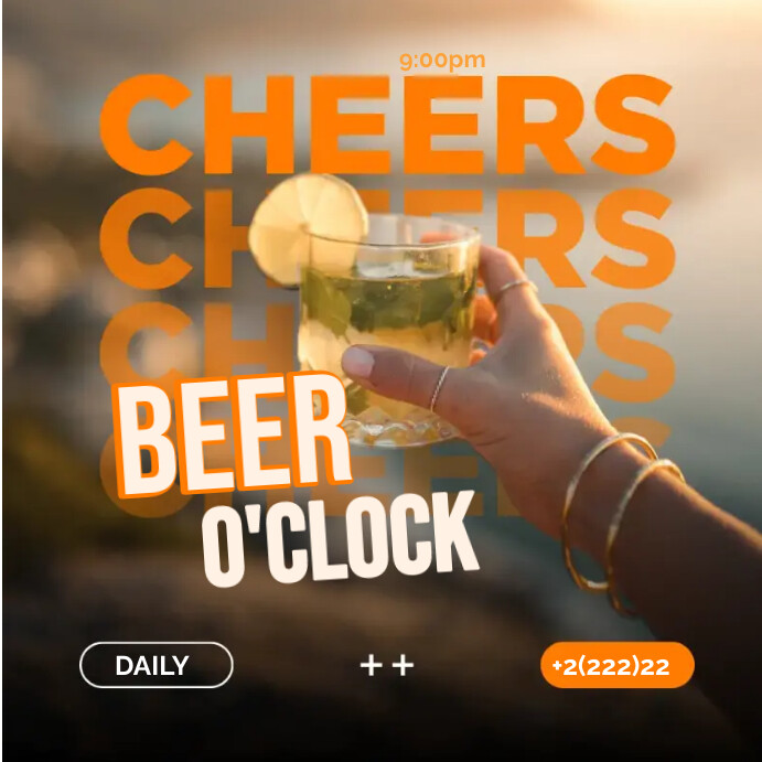 BAR Template | PosterMyWall