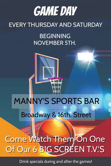 bar Template | PosterMyWall