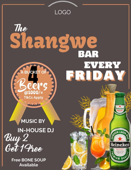 bar Template | PosterMyWall