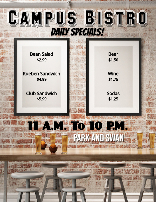 bar Template | PosterMyWall
