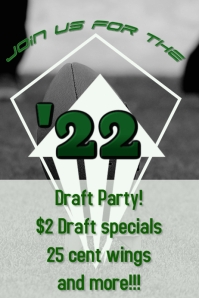 Draft Day Bar Drink Specials Template | PosterMyWall