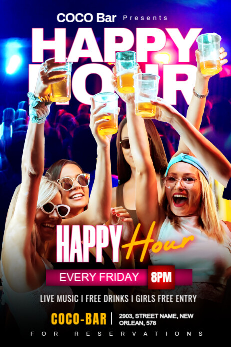 Plantilla de Bar event poster | PosterMyWall