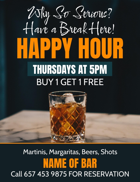 Bar Flyer Template | PosterMyWall