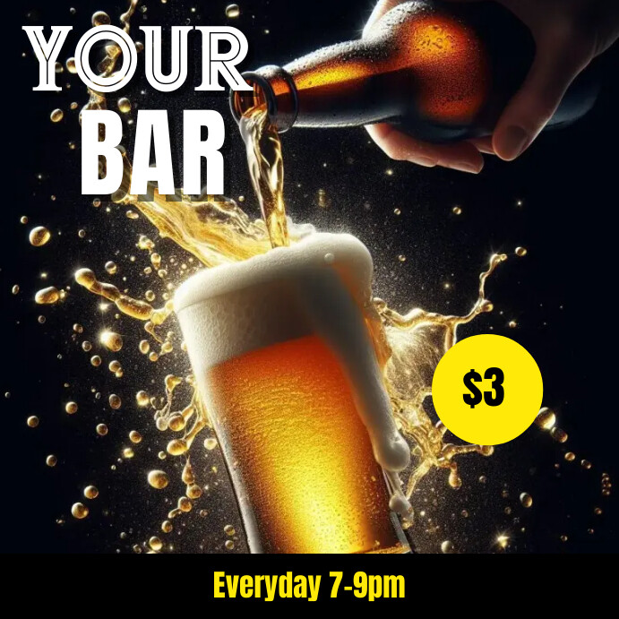 Bar Flyer Design Template | PosterMyWall
