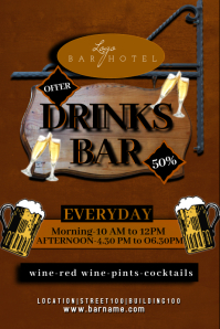 Bar flyer template | PosterMyWall