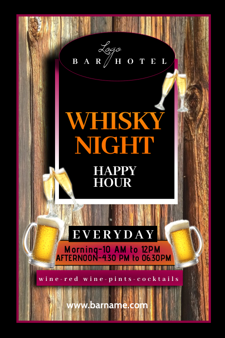 BAR FLYER TEMPLATES | PosterMyWall