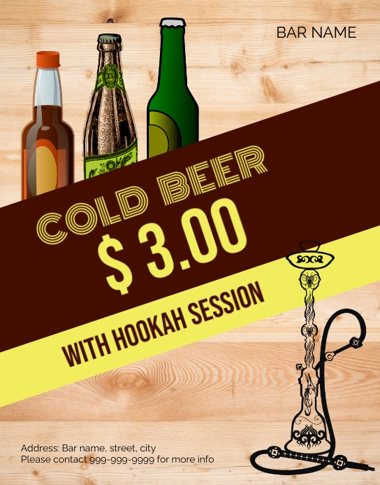 Bar flyers Template | PosterMyWall