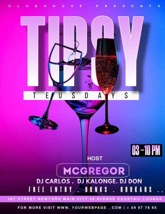 Modèle bar flyers | PosterMyWall