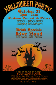 Halloween costume party poster Template | PosterMyWall