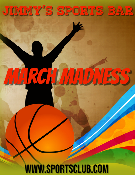 BAR HAPPY HOUR SPORTS BAR BAR Template | PosterMyWall