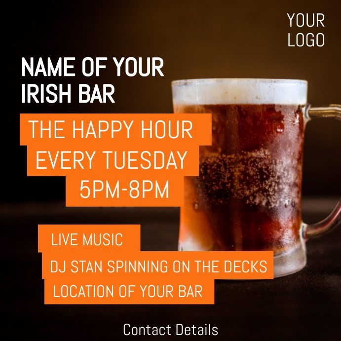 Bar IG Post Template | PosterMyWall