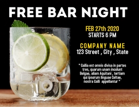 Free bar night flyer advertisement Template | PosterMyWall