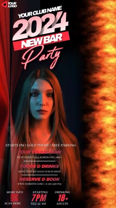 bar party night ad template | PosterMyWall