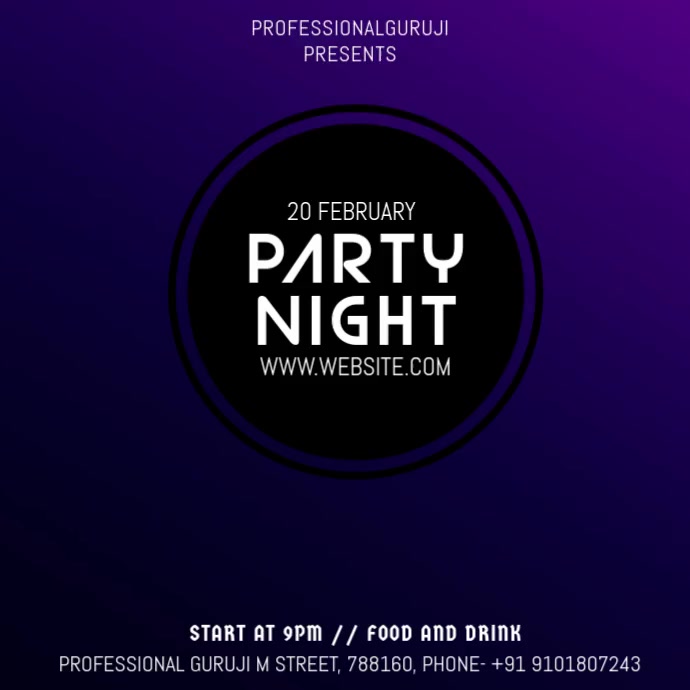 bar party poster Template | PosterMyWall