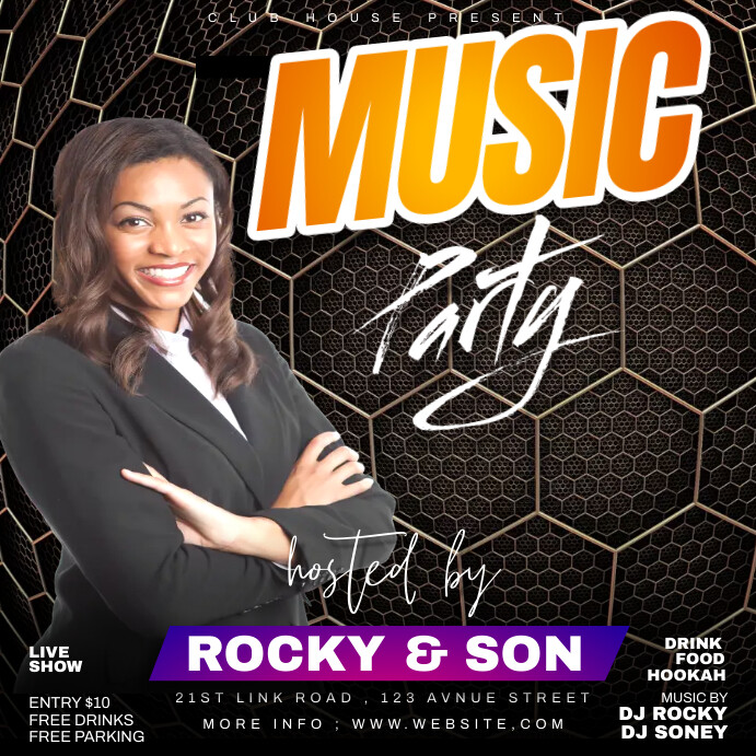 bar party poster Template | PosterMyWall