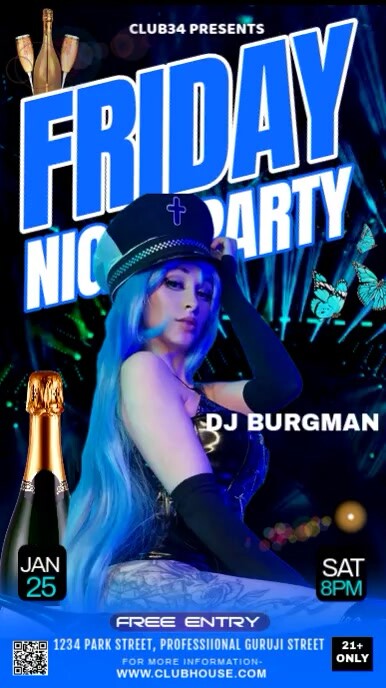 bar party poster Template | PosterMyWall