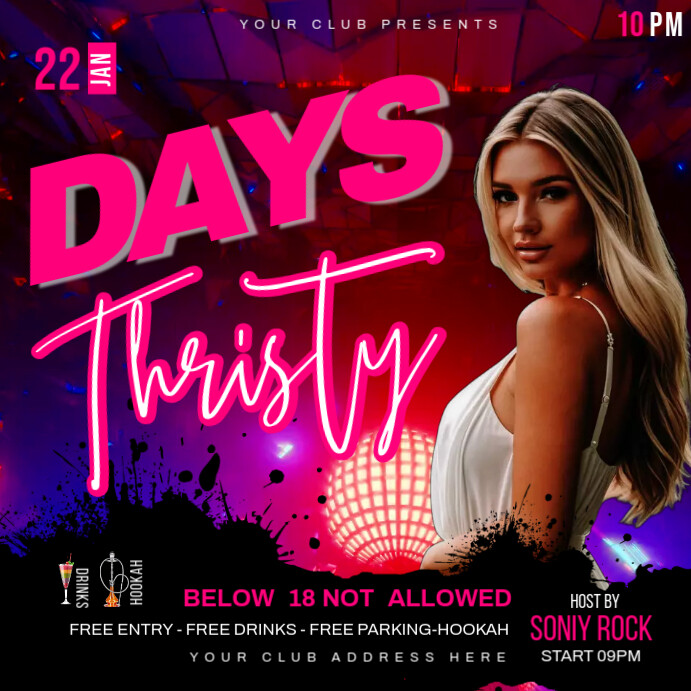 bar party poster Template | PosterMyWall