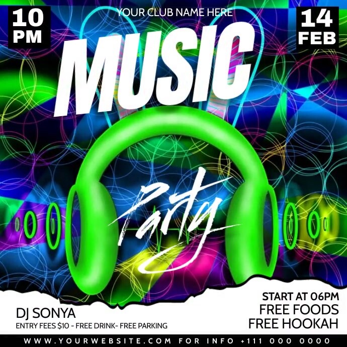 bar party poster Template | PosterMyWall