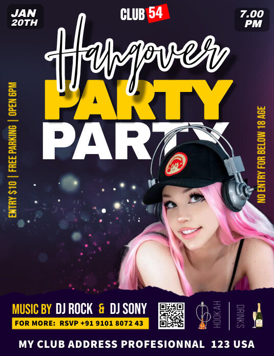 bar party poster Template | PosterMyWall