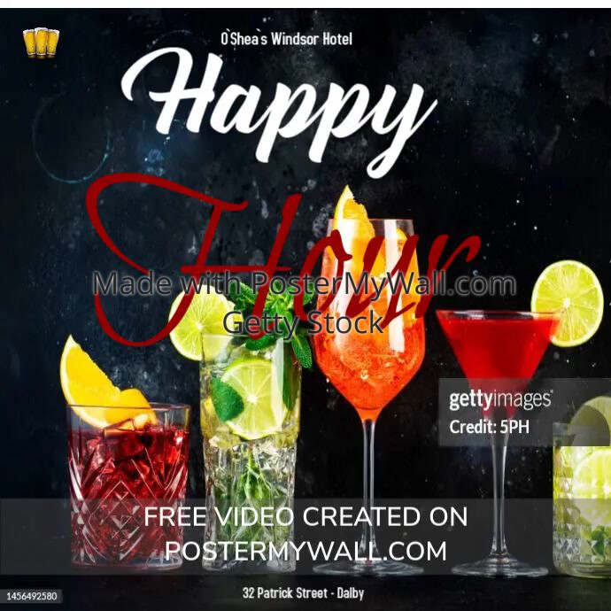 Bar post happy hour Template | PosterMyWall