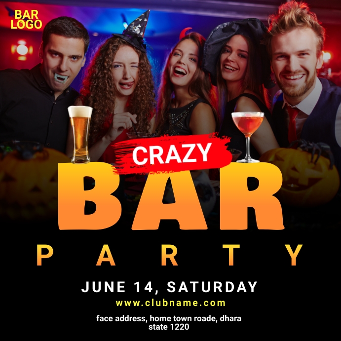 Bar post Instagram Template | PosterMyWall