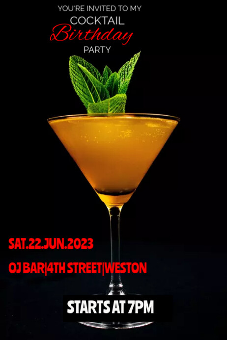 Copy of bar poster | PosterMyWall