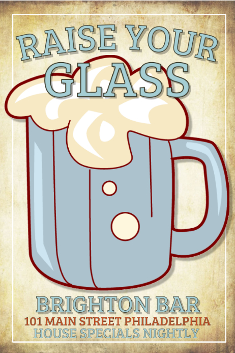 Bar Template | PosterMyWall