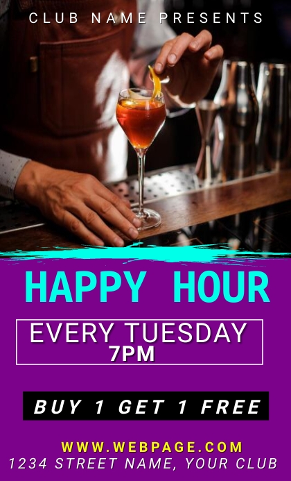 Templat Poster Bar | PosterMyWall